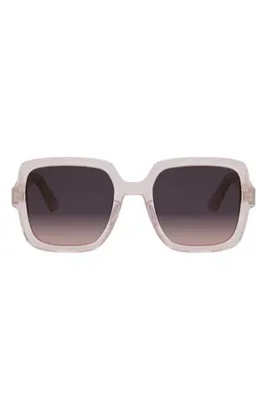 Dior Midnight S4i 54mm Square Sunglasses - Grey/ Other / Gradient Blue