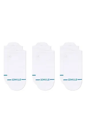 Stance 3-pack Icon Low Socks - White