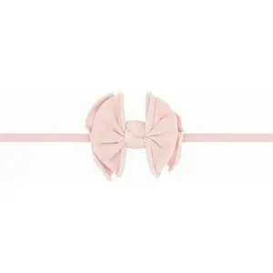BABY BLING Bow Skinny Headband - Antique Pink