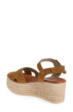 Cordani Bazil Espadrille Platform Wedge Sandal - Cuero