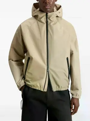 Woolrich Zip-up Hooded Jacket - Neutrals