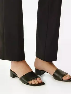Fabiana Filippi Leather Sandals - Black