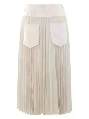 Sacai Patch Pocket Pleated Skirt