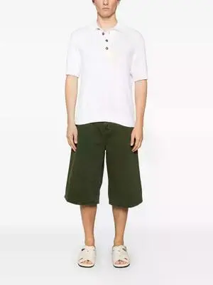 Eleventy Knitted Polo Shirt - White