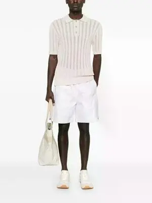Eleventy Cable-knit Polo Shirt
