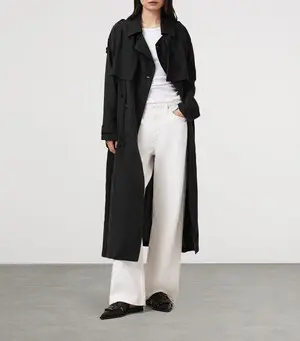 ALLSAINTS Linnie Trench Coat - Black