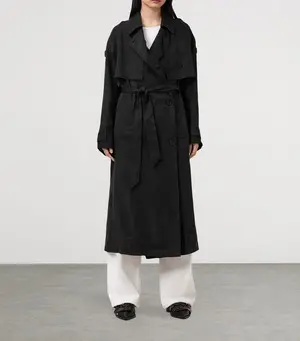 ALLSAINTS Linnie Trench Coat - Black