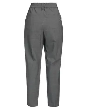 Brunello Cucinelli Tapered Virgin Wool Blend Pants - Grey