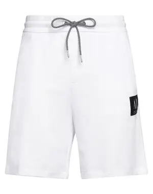 Armani Exchange Cotton French Terry Shorts - White