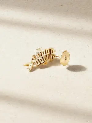 Yvonne Léon Superfish 9-karat Diamond Single Earring
