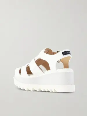 Stella McCartney Elyse Recycled Wedge Sandals - Ivory
