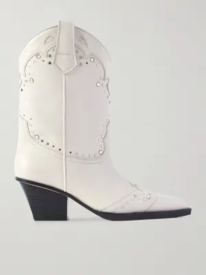 Women's Embroidered Leather Boots
