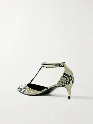 Khaite Mia Snake-effect Leather Pumps - Animal Print