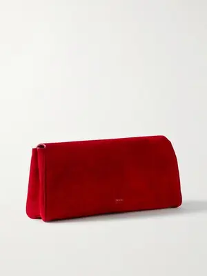 Khaite Audrey Suede Clutch