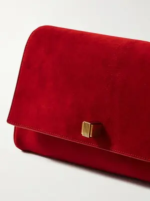 Khaite Audrey Suede Clutch