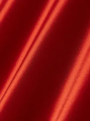 Galvan Valletta Draped Satin Midi Skirt - Red