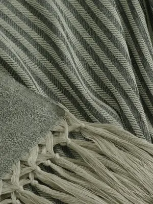 Brunello Cucinelli Linen And Cashmere-blend Jacquard Beach Towels