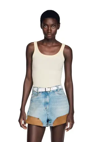 Sandro Ribbed Tank Top