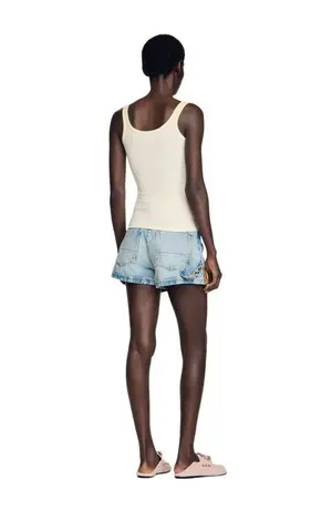 Sandro Ribbed Tank Top