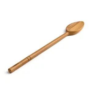 BERARD Handcrafted Olive Wood 14 Inch Cooks Spoon - Brown