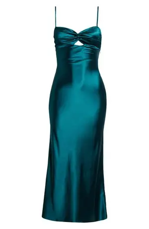 Princess Polly Blackthorn Satin Maxi Dress