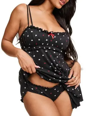 ADORE ME Ophylia Babydoll & Hipster Set