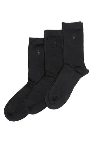 Polo Ralph Lauren 3-pack Classic Crew Socks - Black