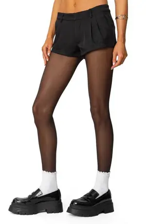 EDIKTED Kera Pleated Micro Shorts