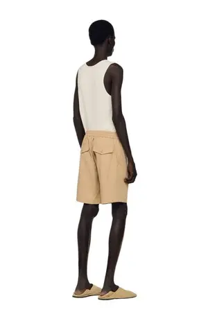Sandro Cotton Drawstring Shorts - Beige