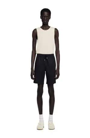 Sandro Cotton Drawstring Shorts - Black