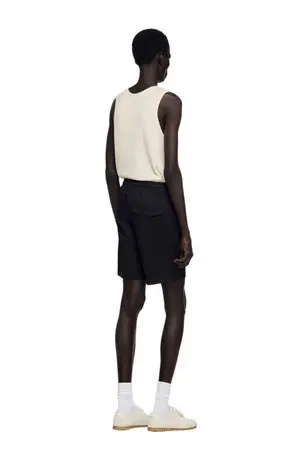 Sandro Cotton Drawstring Shorts - Black