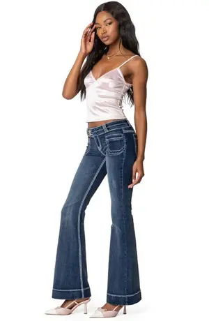 EDIKTED Amelie Stretch Satin Camisole