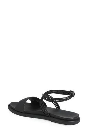 Olukai Tiare Ankle Strap Sandal - Black / Black
