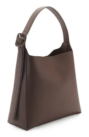 Mango Buckled Faux Shopper Bag