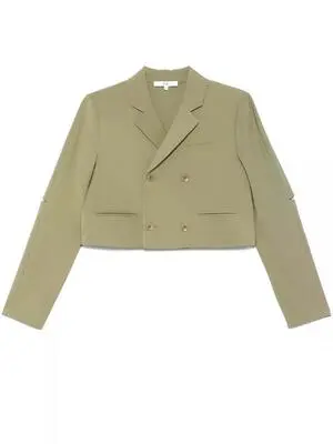 Tibi Double-breasted Cropped Blazer