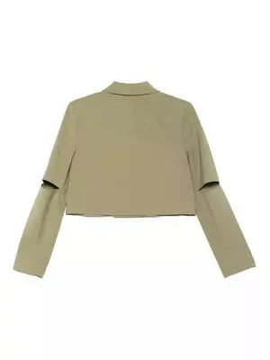 Tibi Double-breasted Cropped Blazer