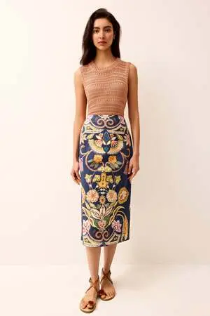 MARIE OLIVER Nev Knit Shell Top - Nectarine