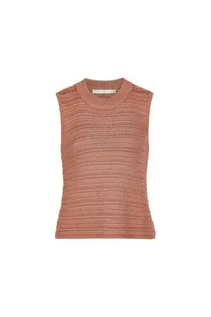 MARIE OLIVER Nev Knit Shell Top - Nectarine