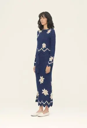 AGUA X ESCVDO Muhu Maki Midi Skirt