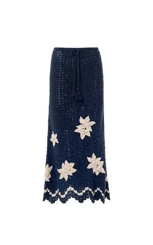 AGUA X ESCVDO Muhu Maki Midi Skirt