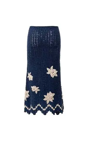 AGUA X ESCVDO Muhu Maki Midi Skirt
