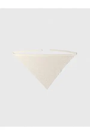 Maje Triangle Scarf - White