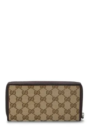 Gucci Original Gg Canvas Zip Around Wallet
