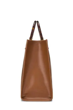 Fendi Calfskin Sunshine Shopper - Brown