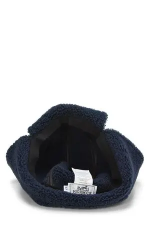 Hermès Agneau Trapper Hat - Navy