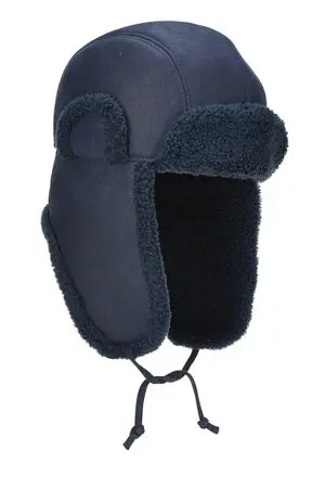 Hermès Agneau Trapper Hat Navy