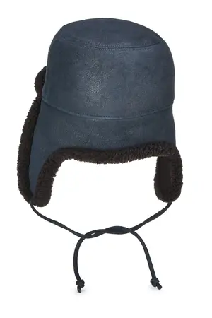 Hermès Agneau Trapper Hat - Navy