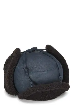 Hermès Agneau Trapper Hat - Navy