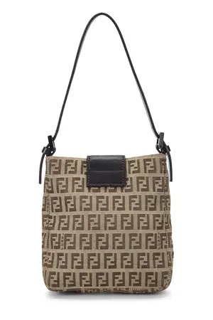 Fendi Zucchino Canvas Shoulder Bag