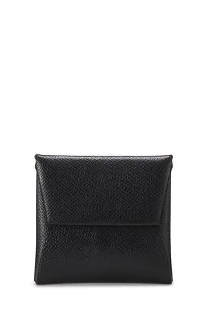 Hermès Epsom Bastia Coin Holder - Black